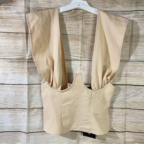 PrettyLittleThing | Tops | Prettylittlething Underbust Woven Crossover ...